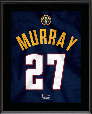 Jamal Murray Denver Nuggets 10.5" x 13" Jersey Number Sublimated Player ...
