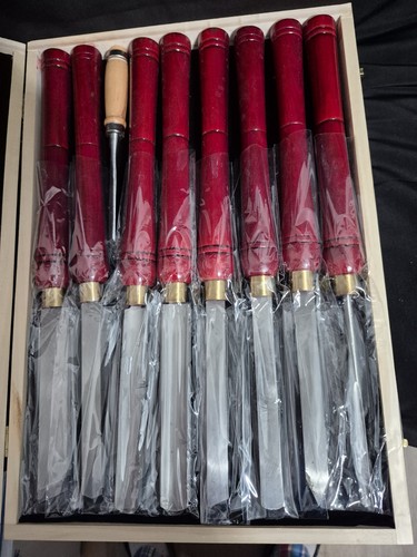 8 PIECE WOODWORKING LATHE CHISEL SET CHISEL HSS STEEL BLADE WOOD ...