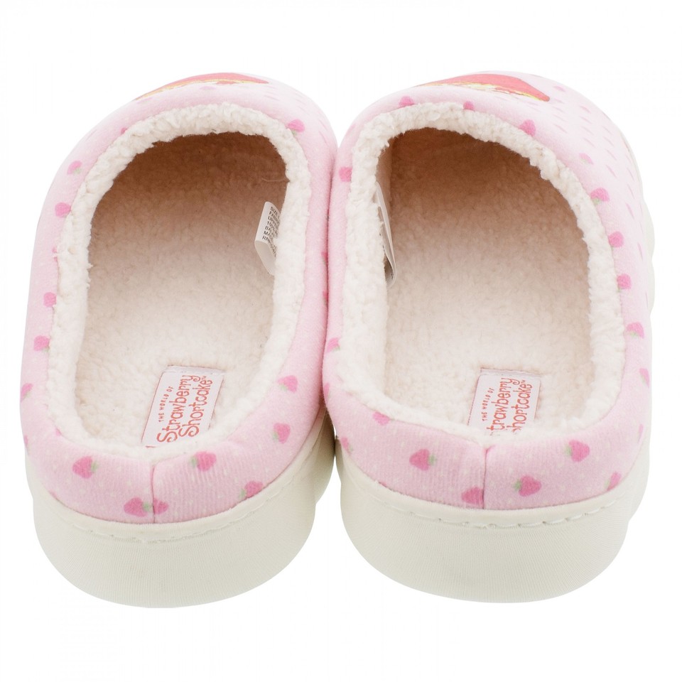 Strawberry Shortcake Embroidered Logo Clog Scuff Women's Slippers Red ...
