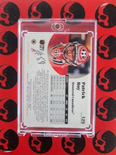 1991-92 Patrick Roy Pro Set Silver Ink Rare /1000 #125 Montreal Hard Sign UD | eBay