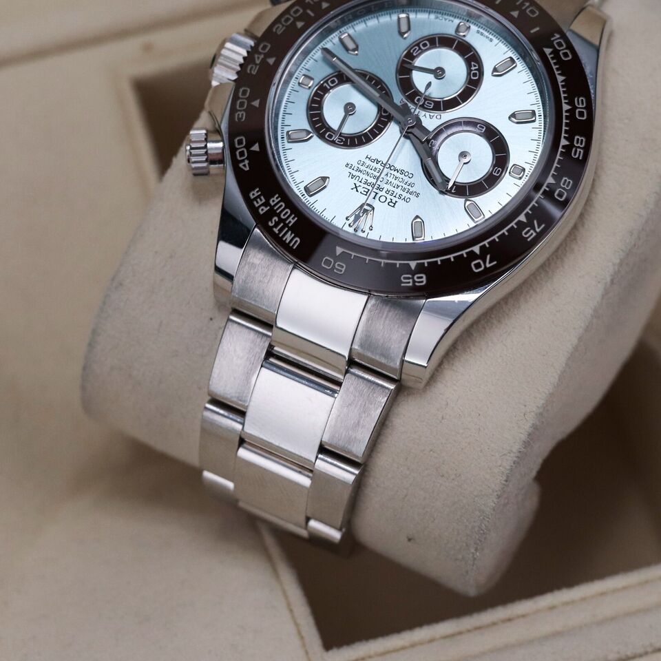 Rolex Cosmograph Daytona Complete Mint 40mm Platinum Oyster Ice Blue ...