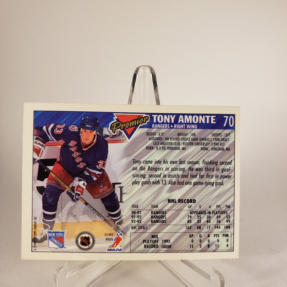 1993-94 Topps Premier #70 Tony Amonte | eBay