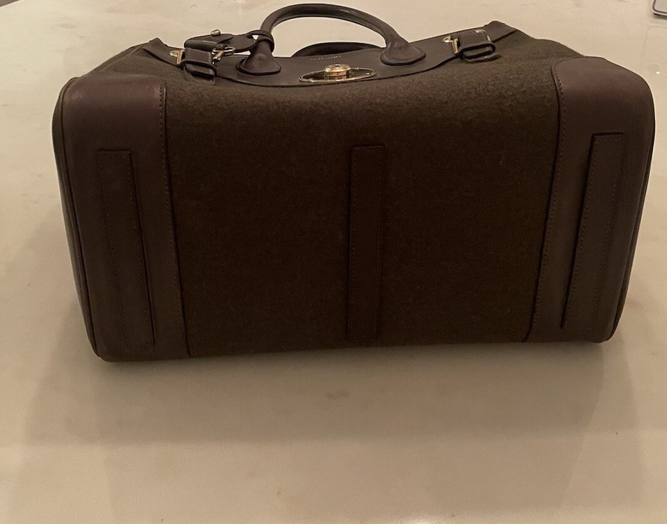 Ralph Lauren Collection Ricky 33 Bag Wool Leather Runway 2005 Satchel ...