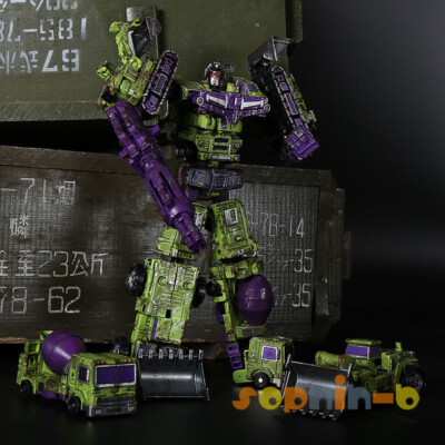 Transformed Combiner Wars Custom Paint Devastator All 6 Figures Metal ...