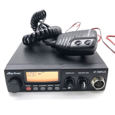 Anytone AT-708PLUS 8W 11 Meter Radio AM FM 40 Channels Mobile Radio ...