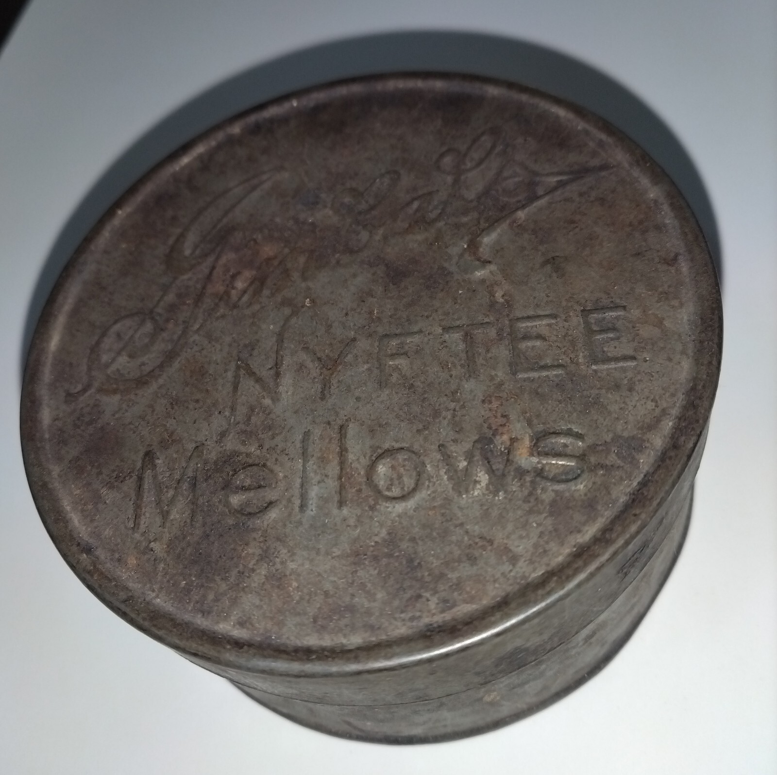 Rare Antique C1905 Gimbal's Nyftee Mellows Marshmallow Tin San ...