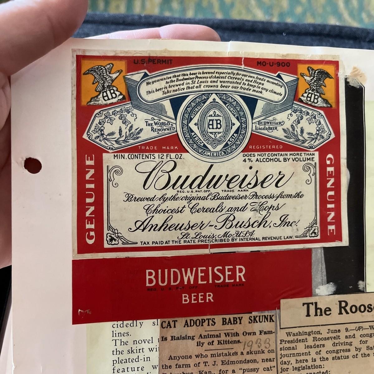 Budweiser Label