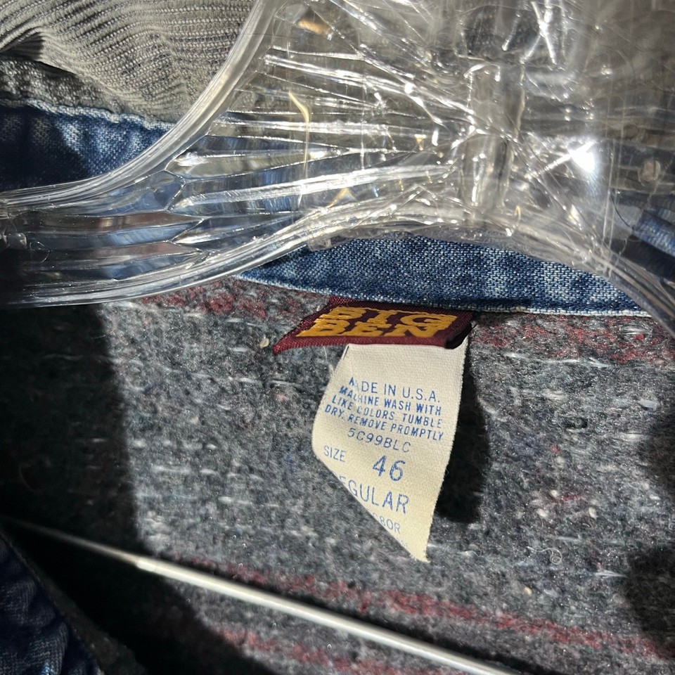 Vintage Big Ben by Wrangler Blue Chore Barn Field Lined Denim Jacket ...