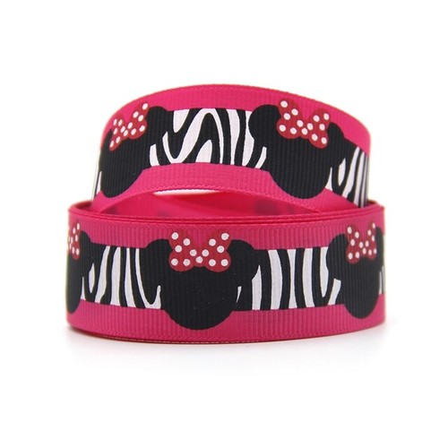 Minnie Mouse Ribbon 1m long Zebra pattern | eBay
