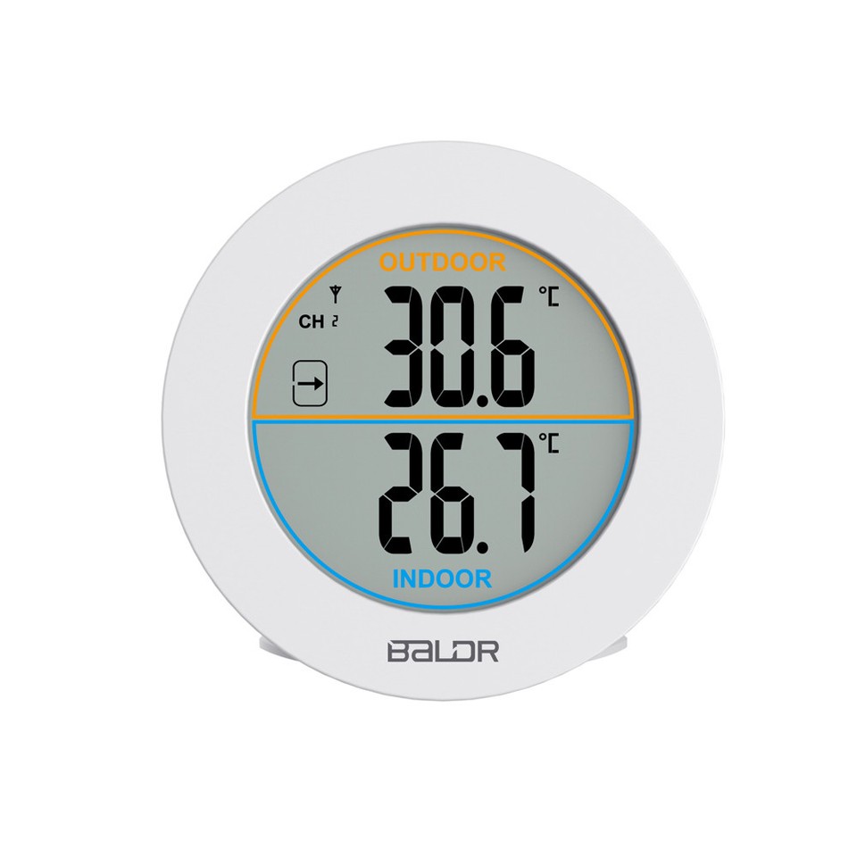 BALDR Wireless LCD Indoor Outdoor Thermometer Hygrometer Monitor Max ...