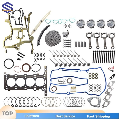 For 11-16 Chevy Cruze Buick 1.4L Engine Pistons Overhaul Rebuild Kit ...