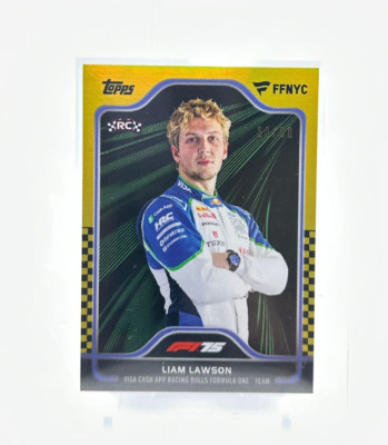 2025 Topps F1 Fanatics Fest Liam Lawson Taxi Check Gold /50 *Driver ...