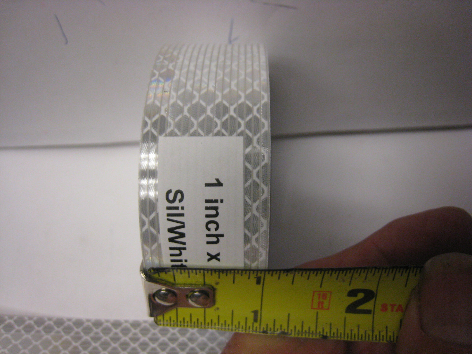 3M White 3930 High Intensity Prismatic Reflective Tape 1" X 25 feet | eBay