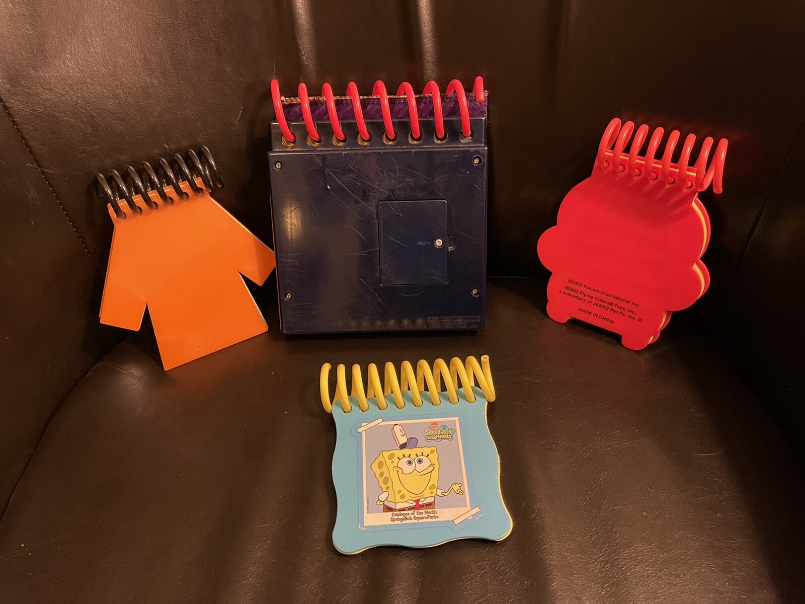 📒Lot of 4 VTG BLUE’S CLUES & SPONGEBOB Handy Dandy Notebooks RARE GUC ...