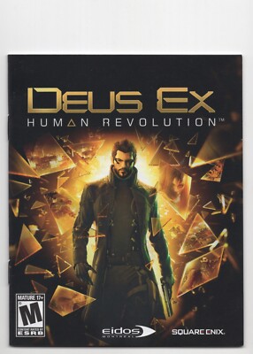 Dues Ex Human Revolution PS3 MANUAL ONLY Original Authentic Playstation ...