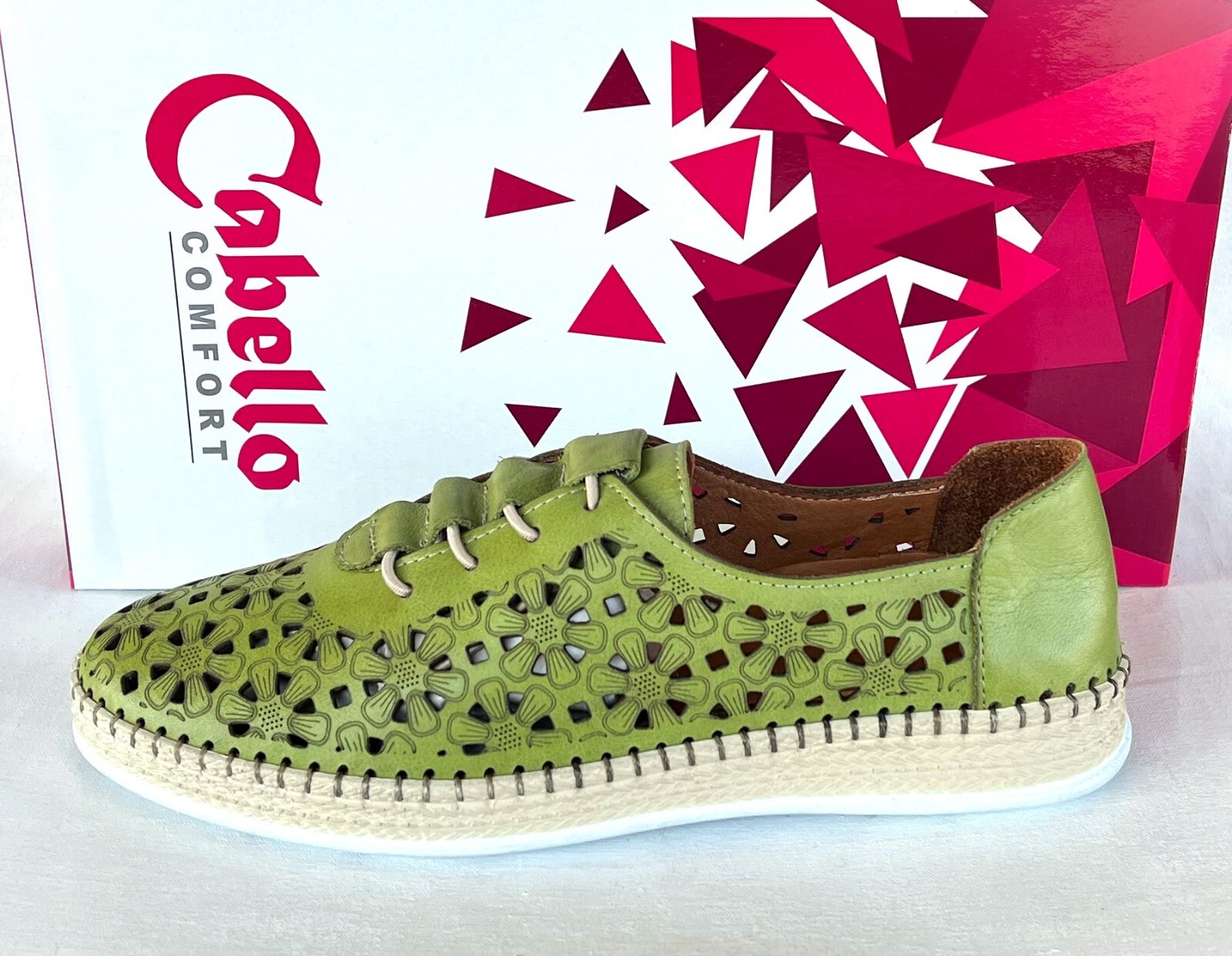 Cabello Comfort Shoes Leather Elastic Lace Up Derby Shoes Cabello Shoes ...