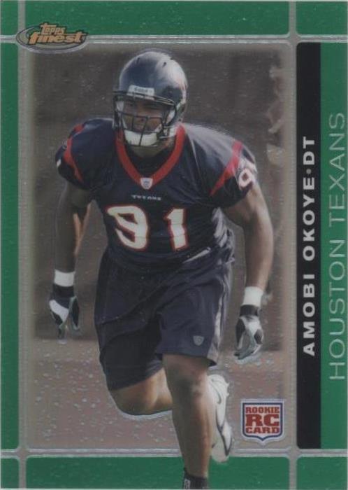 2007 Topps Finest - Rookie Amobi Okoye #148 Green Refractor /199 (RC ...