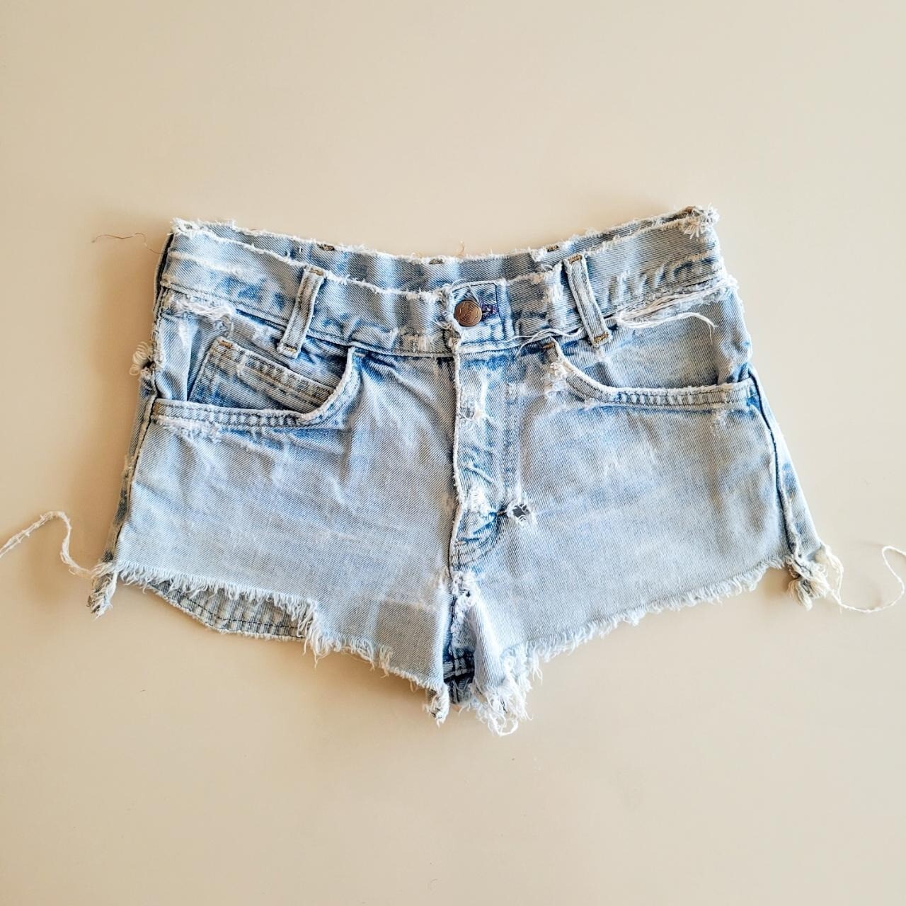 Vintage 70s Big Smith Cut Off Denim Booty Shorts - Gem