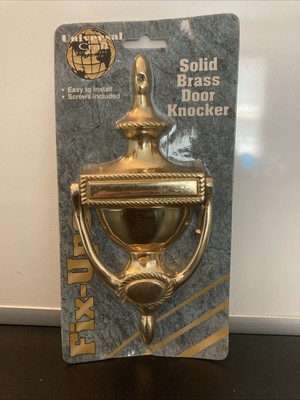 Universal Craft Solid Brass Door Knocker, Front Door Style - NEW Read ...