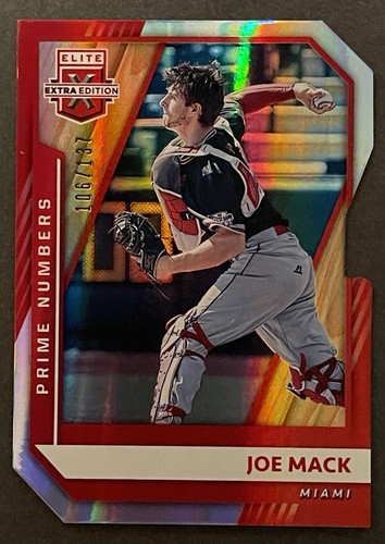 Joe Mack 2021 Panini Elite Extra Ed #31 Prime Numbers Die Cut 106/137 ...