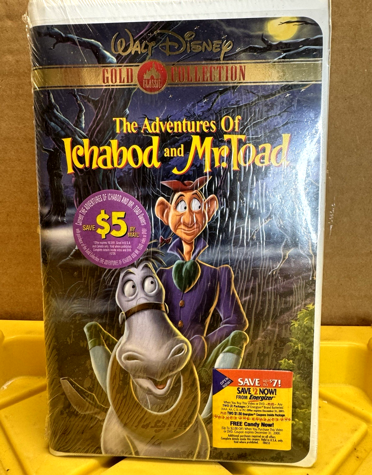 WALT DISNEY THE ADVENTURES OF ICHABOD AND MR. TOAD / VHS / NEW SEALED ...