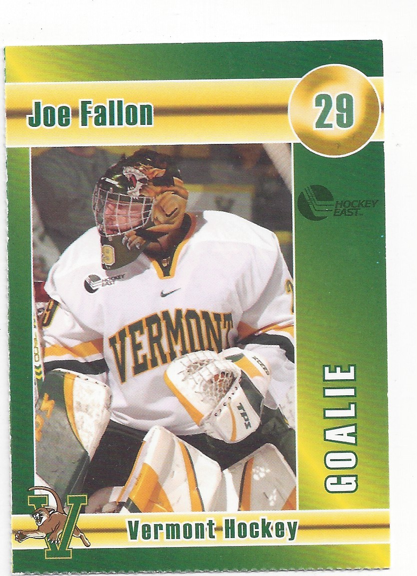 2006-07 Vermont Catamounts Joe Fallon (goalie) | eBay