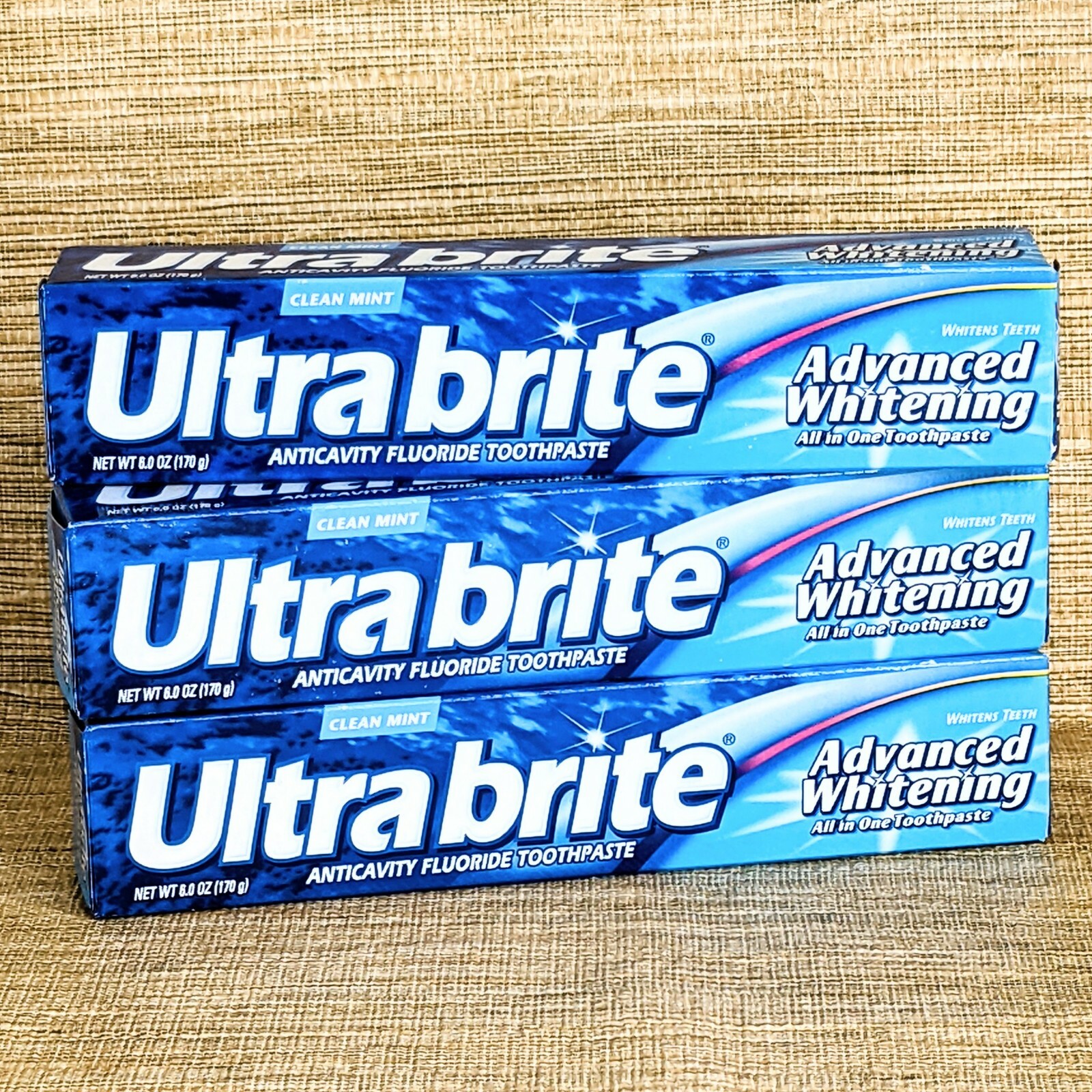 3 Ultrabrite Clean Mint Anticavity Advanced Whitening Toothpaste ...