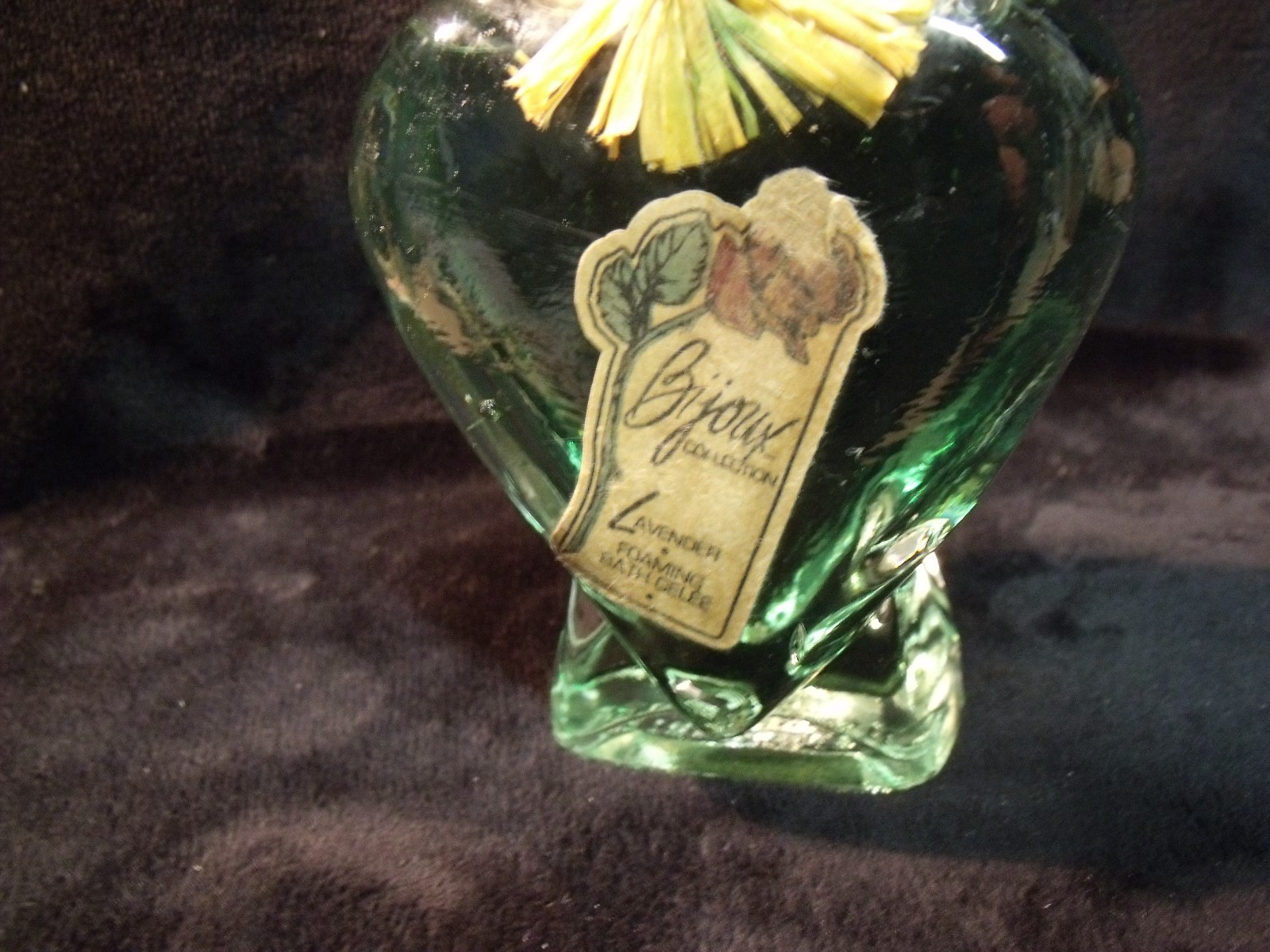 VINTAGE INNE DISPENSABLES BOTTLE BIJOUX COLLECTION LAVENDER BATH GELEE ...