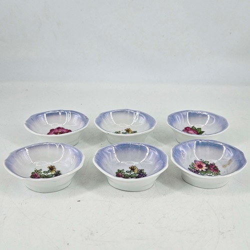 Vintage set of 6 PK Unity Germany florall Salt Cellasr Tea Bag Butter ...