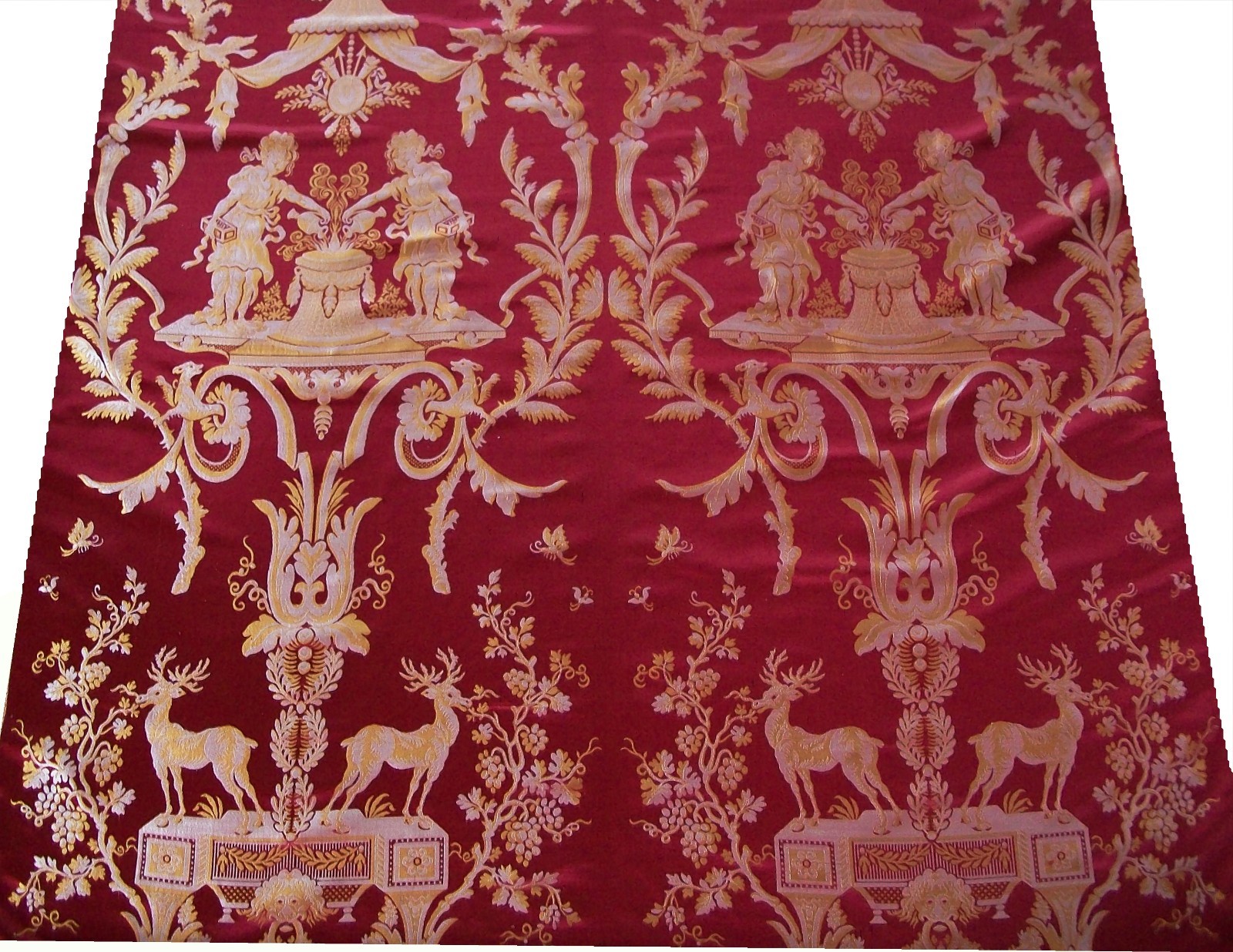 Vintage Venetian Renaissance Style Brocade Panels - 100% Silk - Italy ...
