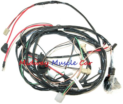 front end headlight lamp wiring harness w/ Intenral Alternator 71 Chevy ...