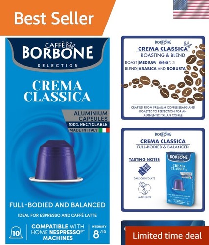 Caffe Borbone Aluminum Coffee Pods Compatible with Nespresso Machines ...