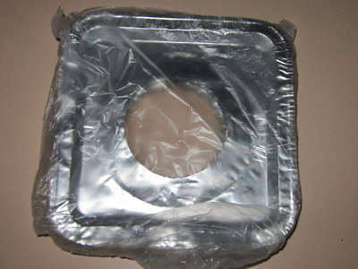 12x gas burner bib surrounds aluminium square, 22cm x 22cm, 9.5cm hole ...