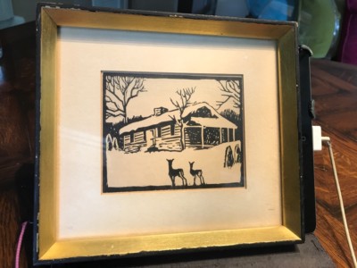 Vintage PRINT by New England artist EDITH LUCILLE HOWARDS Lambertville ...