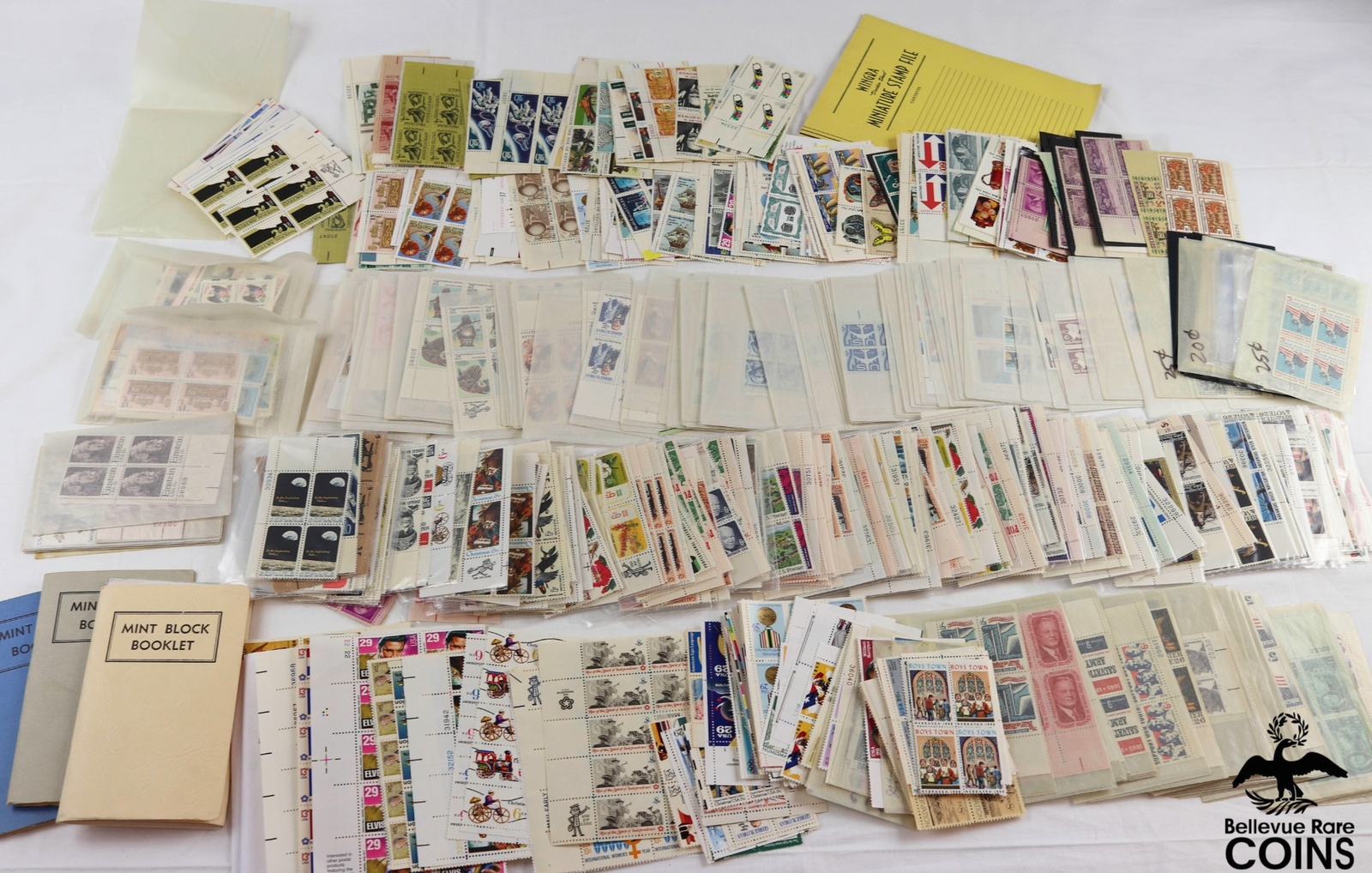 Lot of 680+: Assorted 1c - 29 cents US Stamp Blocks w/4 Mint File ...