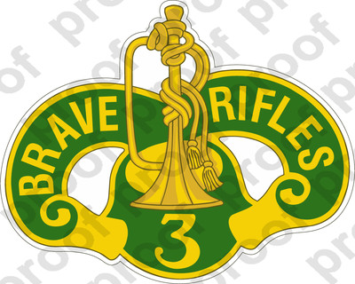 STICKER US ARMY 3RD ARMORED CAVALRY CREST | eBay