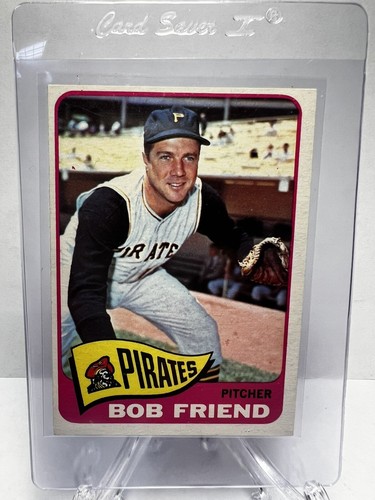 1965 Topps Bob Friend #392 MLB Baseball Sportscard Pittsburgh Pirates ...