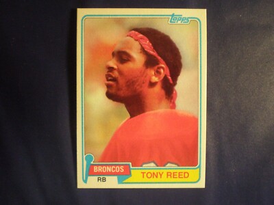 1981 Topps Football Broncos Tony Reed Card # 431 | eBay