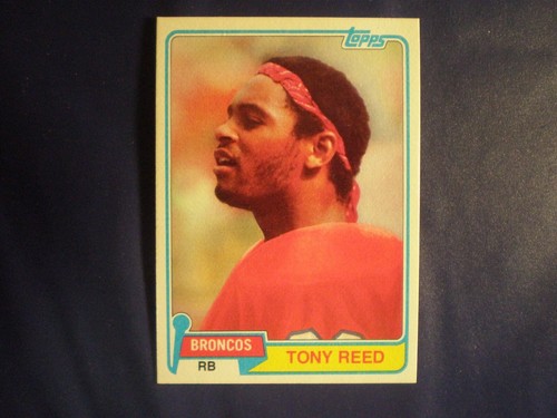 1981 Topps Football Broncos Tony Reed Card # 431 | eBay