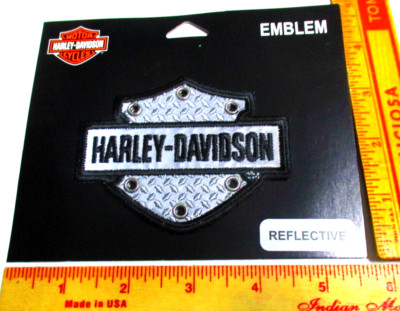 Harley reflective patch collectible HD motorcycle biker vest emblem ...