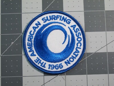 vtg Surfing ephemera - patch American Surfing Association 1966 | eBay