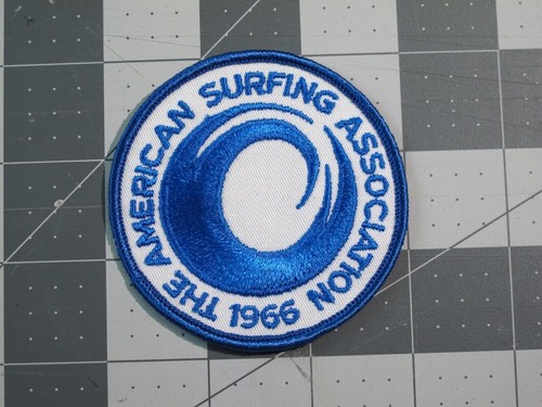 vtg Surfing ephemera - patch American Surfing Association 1966 | eBay