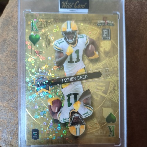 2023 Wild Card Stacked Deck 1/1 Gold Mirror Jayden Reed Rookie Card ...
