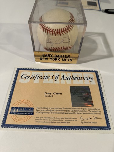 Gary Carter Steiner Autograph Inscribed HOF 2003 Official MLB Baseball ...