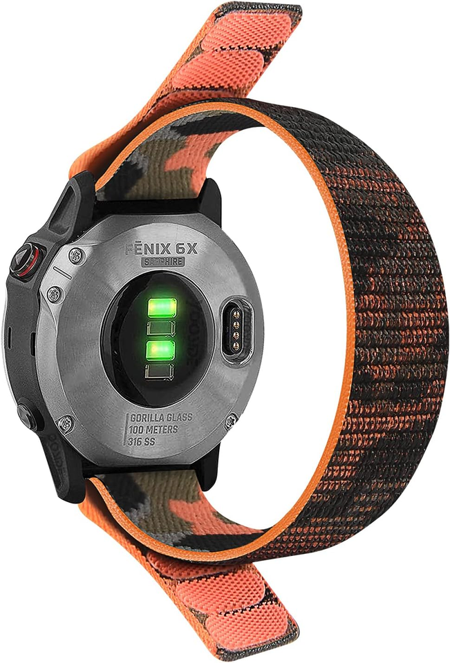 22Mm Nylon Watch Bands for Fenix 5/Fenix 6/Fenix 7 Band 22Mm Watch Band ...