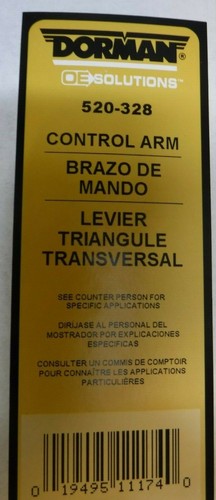 Dorman Part#: 520-328 Control Arm Qty: 1 (Brand New) | eBay