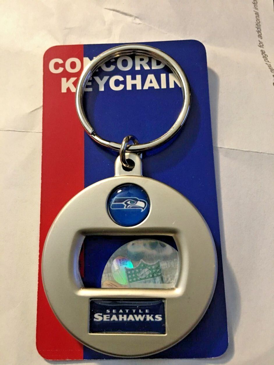 Seattle Seahawks NFL Vintage Bev Key Chain 3In1 Beer Bottle, Can Top ...