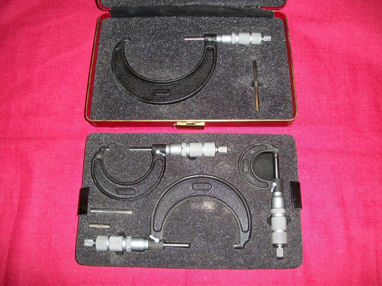Central Tools 6151 Micrometers 4 Piece Set 0-4 inch .001in Grad Made in ...