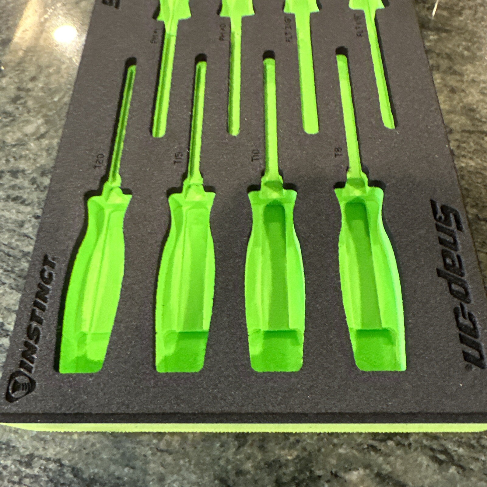 Snap-on fmsgd03bg 1 pc foam organizers for mini screwdriver / Torx ...