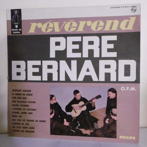 33 RPM Reverend Father Bernard Vinyl LP 12 " Le Menestrel Good God ...